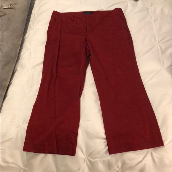 Banana Republic | Pants & Jumpsuits | Banana Republic Red Capris | Poshmark